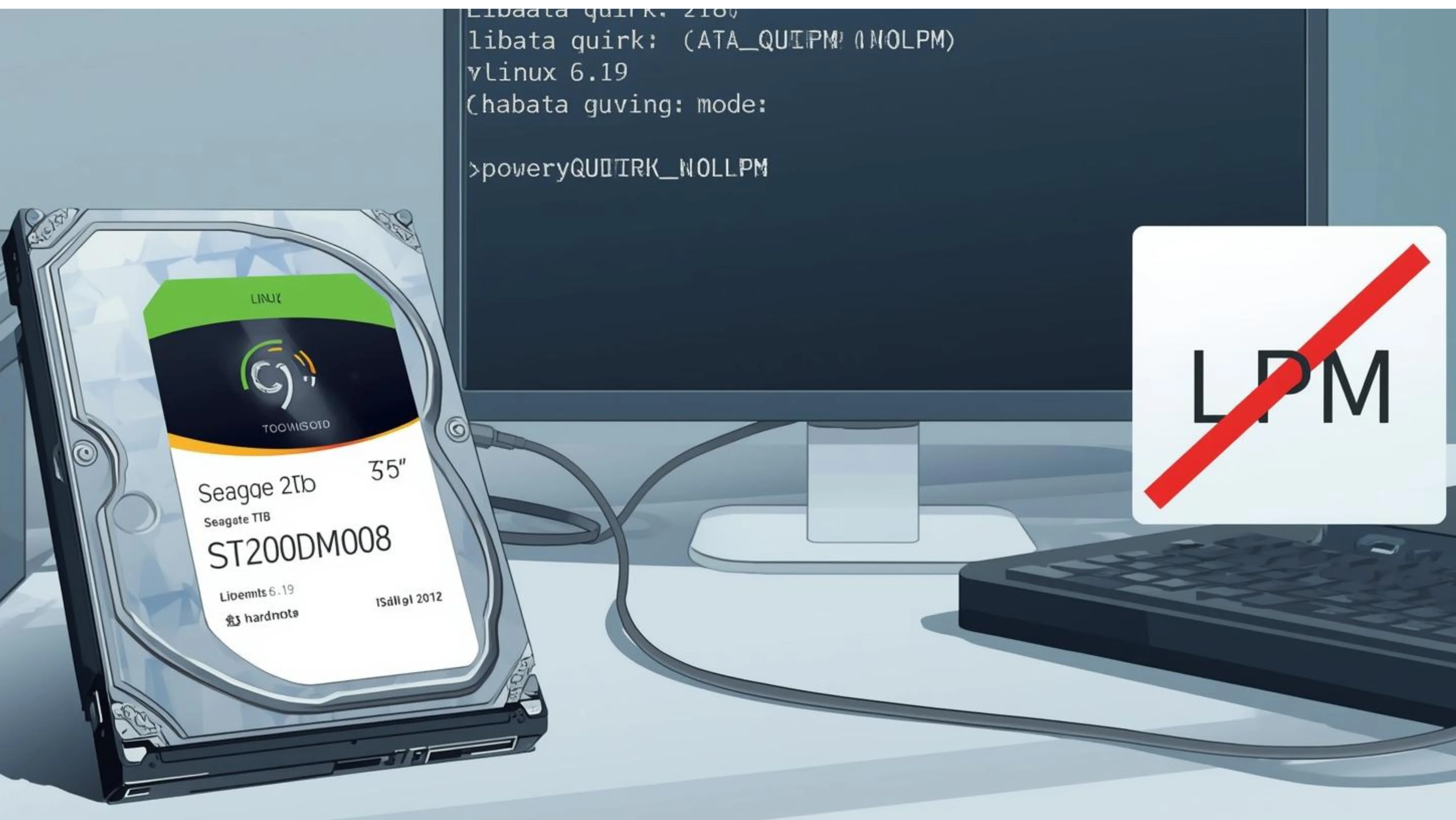 Seagate ST2000DM008 travando no Linux? O kernel linux 6.19 desativa LPM ...